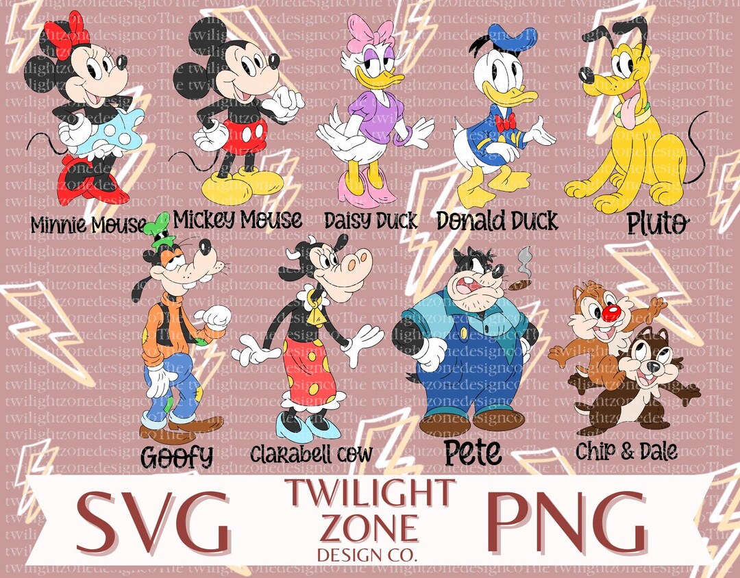 Character Friends SVG | Easy Cut File for Cricut, Layered by Colour ...