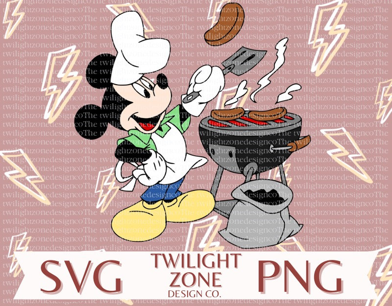 BBQ Mouse SVG | Easy Cut File for Cricut, Layered by Colour. PNG ...