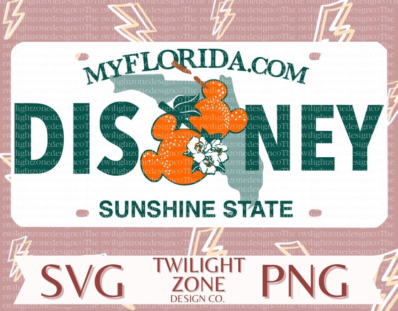 Florida Plate SVG | Easy Cut File for Cricut, Layered by Colour. PNG ...