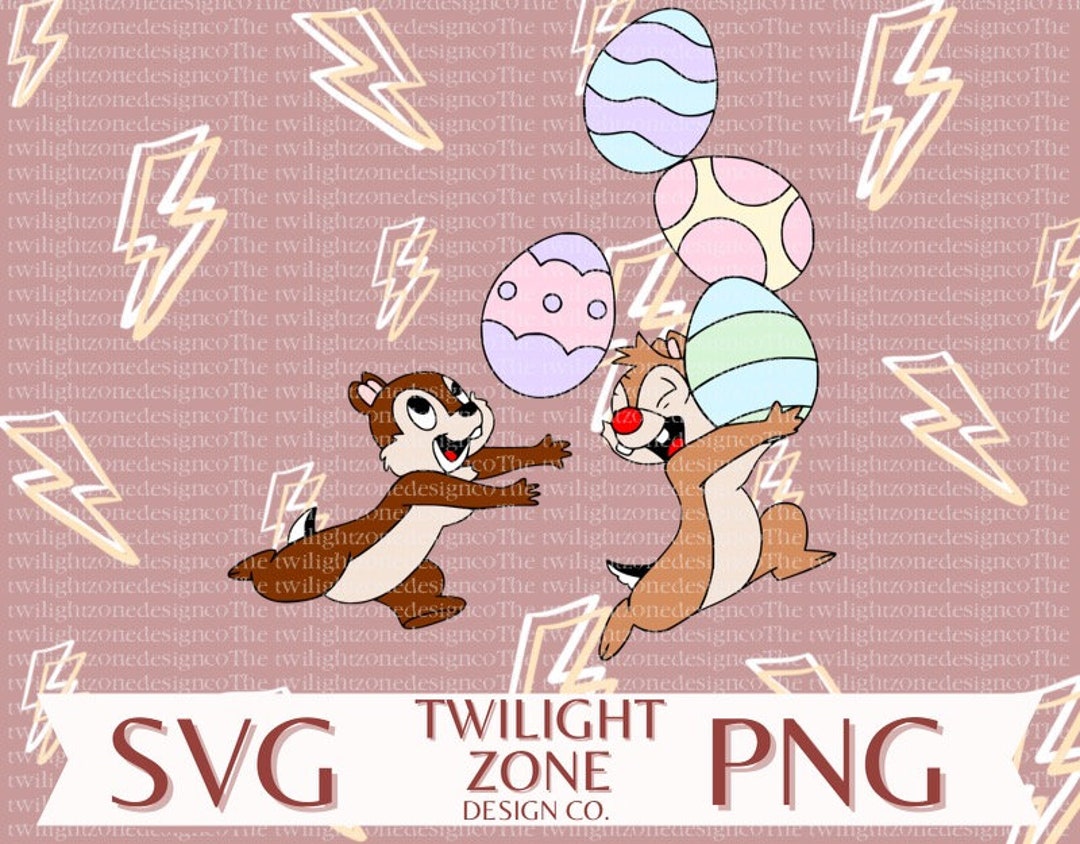 Easter Chipmunks SVG | Easy Cut File for Cricut, Layered by Colour. PNG ...