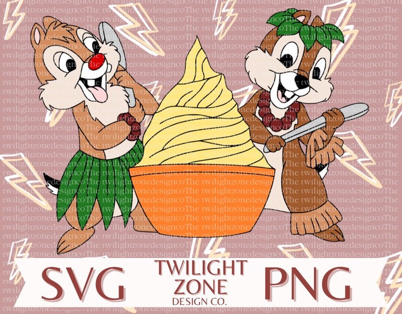 Aloha Chipmunks SVG | Easy Cut File for Cricut, Layered by Colour. PNG ...