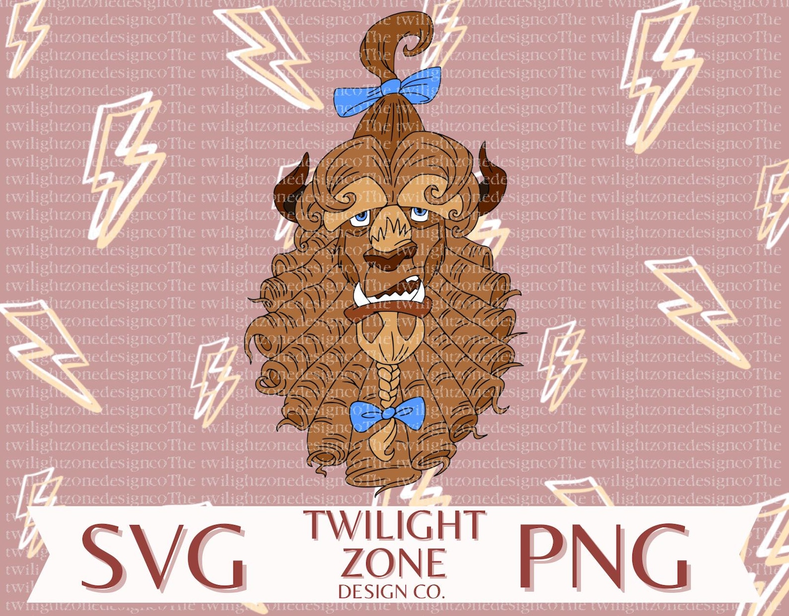 Beautiful Beast SVG | Easy Cut File for Cricut, Layered by Colour. PNG ...