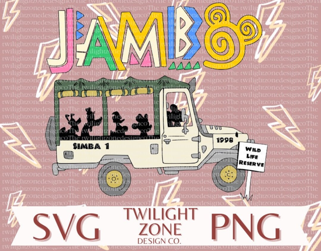 Jambo SVG | Easy Cut File for Cricut, Layered by Colour. PNG | Colour ...