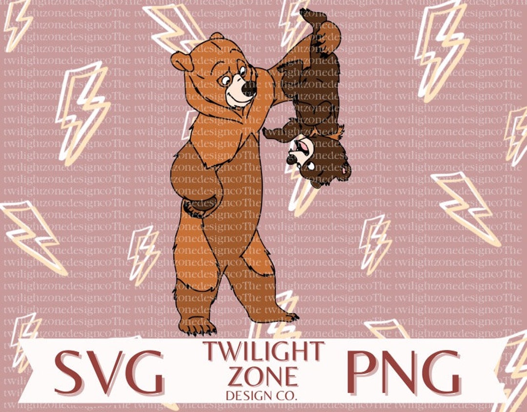 Brother Bear SVG | Easy Cut File for Cricut, Layered by Colour. PNG ...