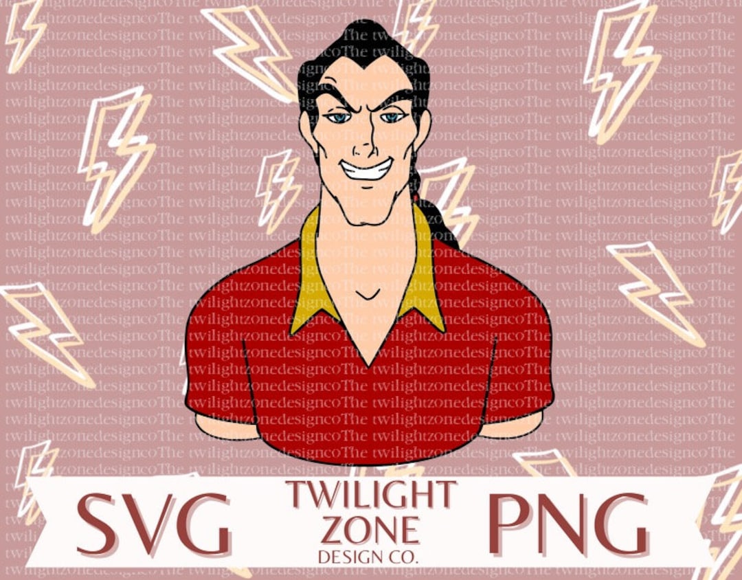 Gaston SVG | Easy Cut File for Cricut, Layered by Colour. PNG | Colour ...