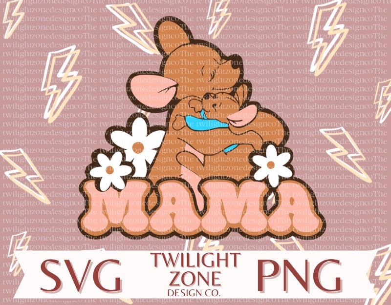 Mama Roo SVG Easy Cut File for Cricut, Layered by Colour. PNG Colour ...