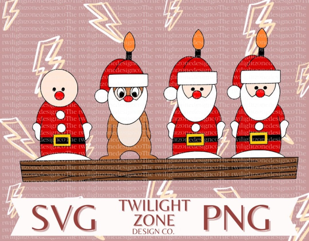 Hidden Santa SVG | Easy Cut File for Cricut, Layered by Colour. PNG ...
