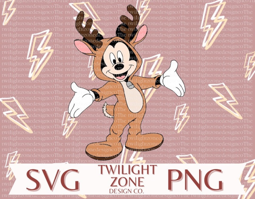 Reindeer Mouse SVG | Easy Cut File for Cricut, Layered by Colour. PNG ...