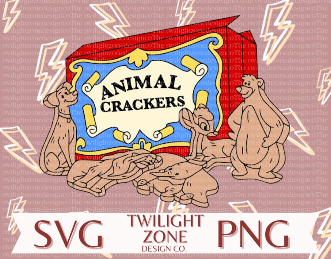 Animal Crackers SVG | Easy Cut File for Cricut, Layered by Colour. PNG ...