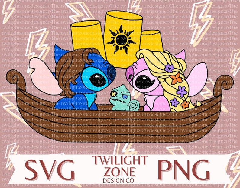 Tangled Aliens SVG Easy Cut File for Cricut, Layered by Colour. PNG ...