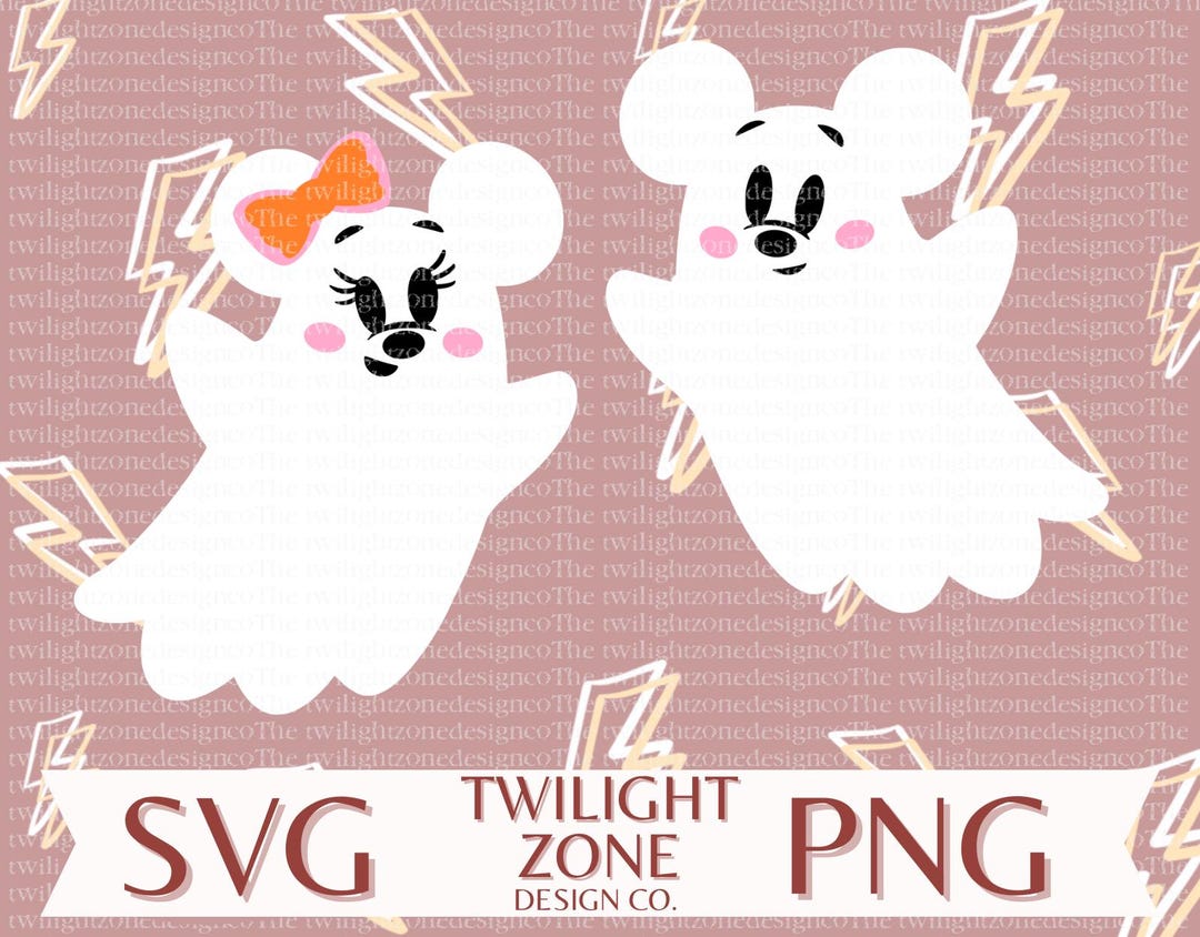 Mouse Ghosts SVG | Easy Cut File for Cricut, Layered by Colour. PNG ...