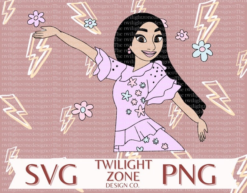 Isabella SVG | Easy Cut File for Cricut, Layered by Colour. PNG ...