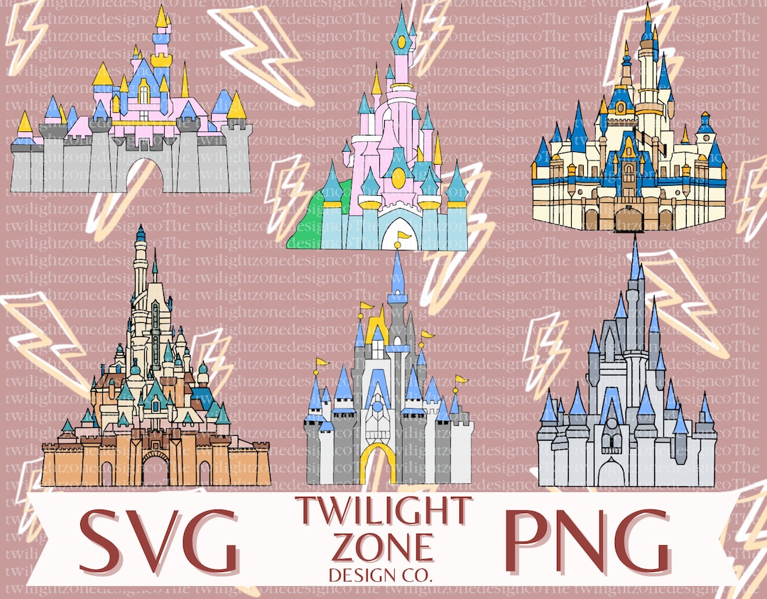 Castles SVG Easy Cut File for Cricut, Layered by Colour. PNG Colour ...