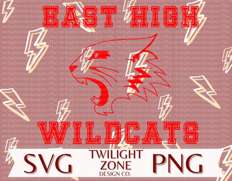 Wildcats SVG | Easy Cut File for Cricut, Layered by Colour. PNG ...
