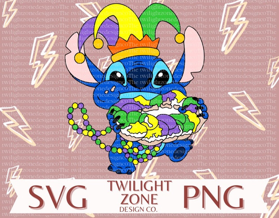 Mardi Gras Alien SVG | Easy Cut File for Cricut, Layered by Colour. PNG ...