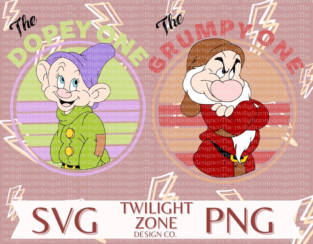 Dwarfs SVG | Easy Cut File for Cricut, Layered by Colour. PNG | Colour ...