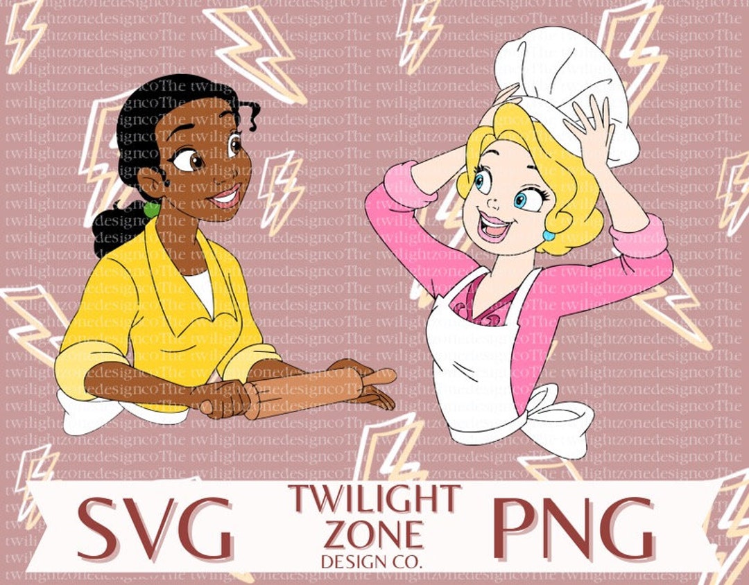 Princess Chefs SVG | Easy Cut File for Cricut, Layered by Colour. PNG ...