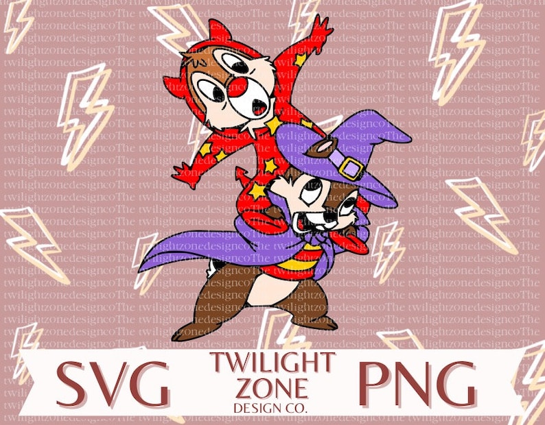 Spooky Chipmunks SVG | Easy Cut File for Cricut, Layered by Colour. PNG ...