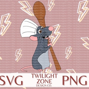 Rat Chef SVG Easy Cut File for Cricut, Layered by Colour. PNG Colour ...