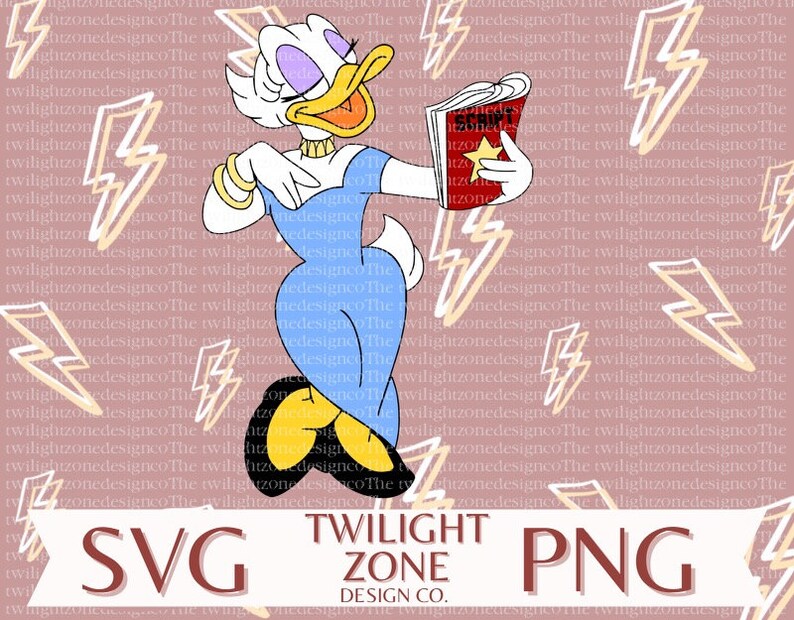 Movie Star Duck SVG | Easy Cut File for Cricut, Layered by Colour. PNG ...