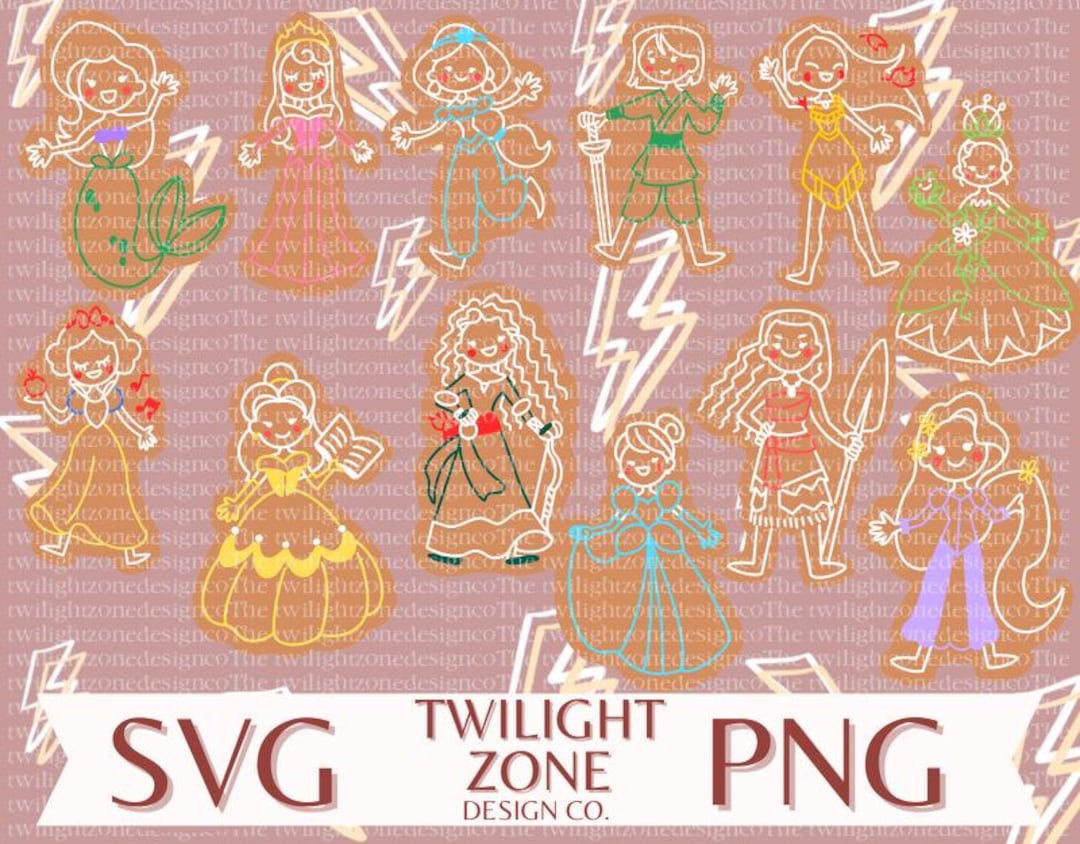 Princess Gingerbread SVG | Easy Cut File for Cricut, Layered by Colour ...