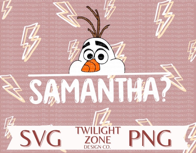 Samantha? SVG | Easy Cut File for Cricut, Layered by Colour. PNG ...