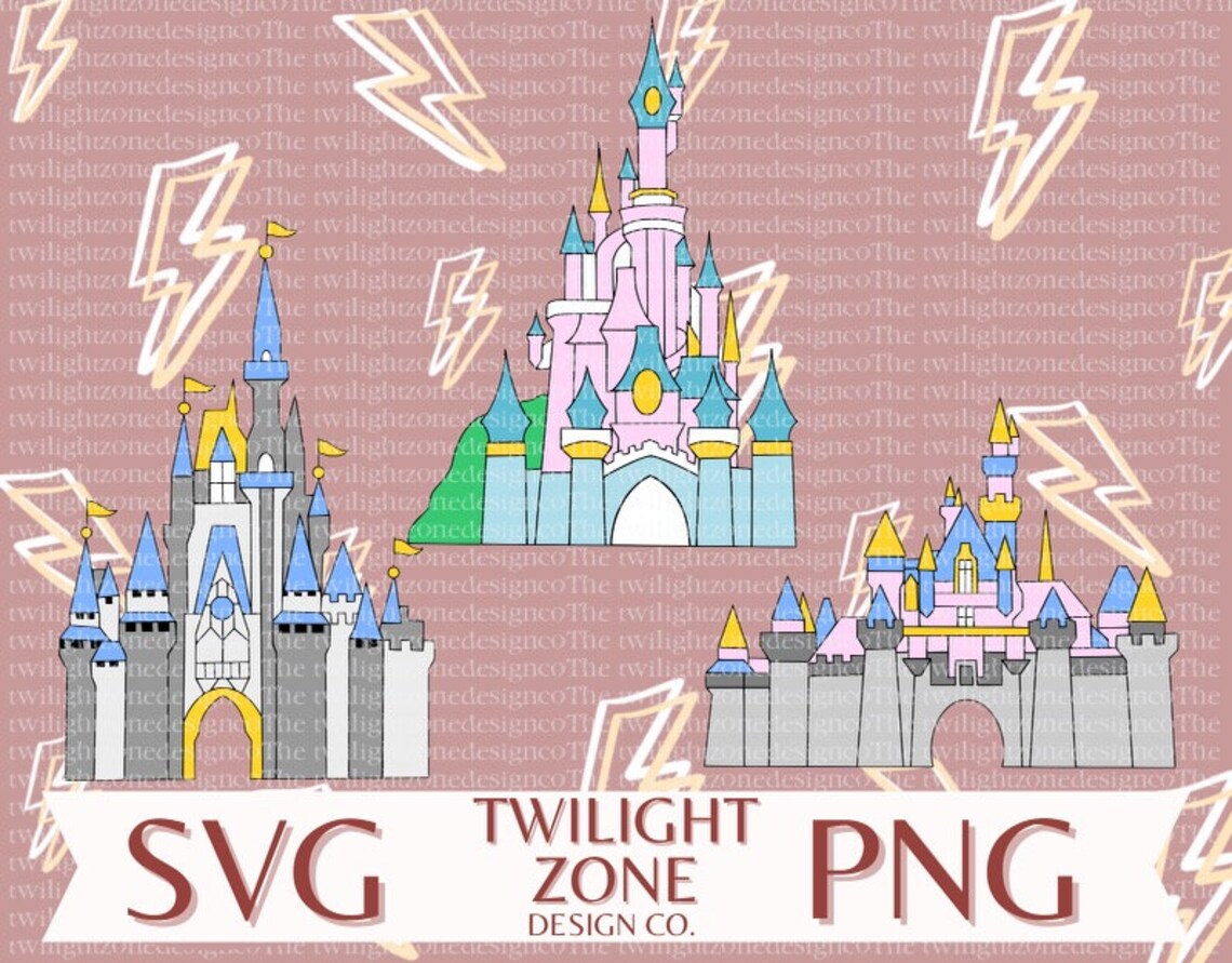 Castles SVG Easy Cut File for Cricut, Layered by Colour. PNG Colour ...