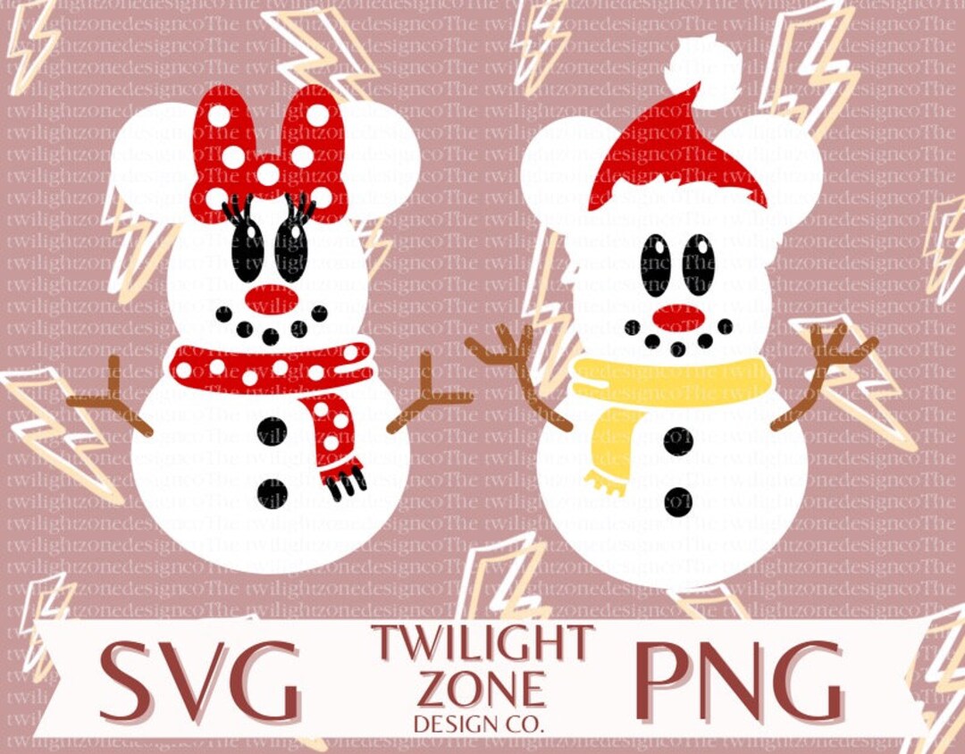 Snow Mice SVG | Easy Cut File for Cricut, Layered by Colour. PNG ...