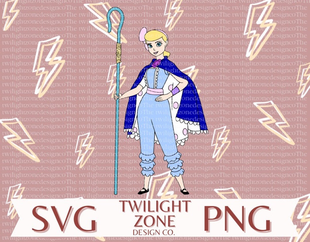 Bo Peep SVG | Easy Cut File for Cricut, Layered by Colour. PNG | Colour ...