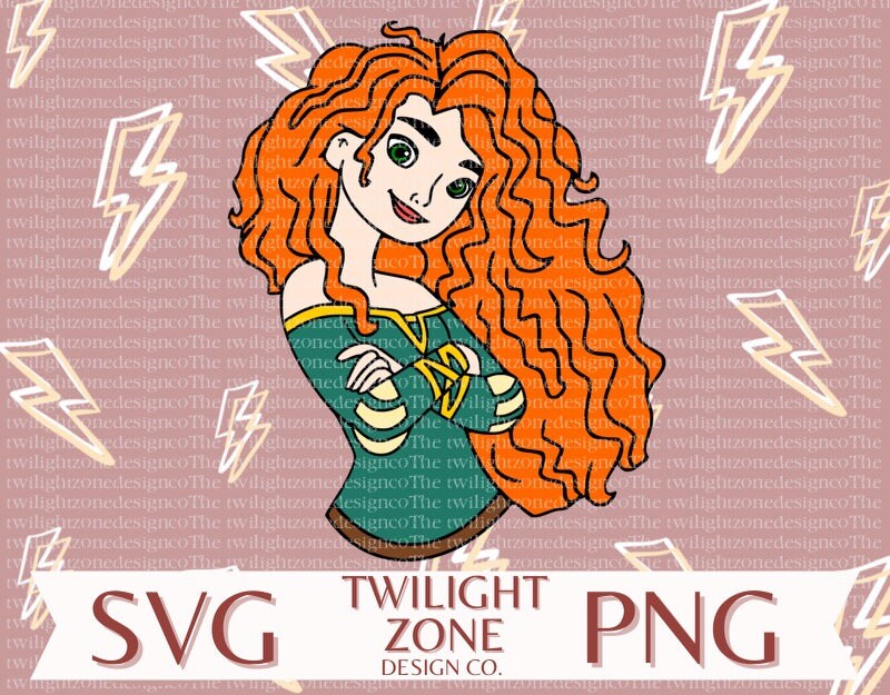Merida SVG | Easy Cut File for Cricut, Layered by Colour. PNG | Colour ...