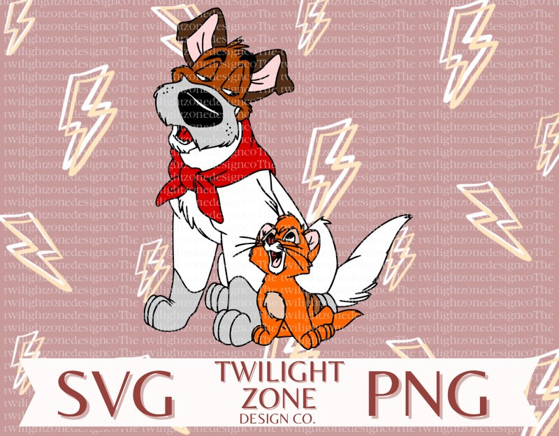 Oliver and Dodger SVG | Easy Cut File for Cricut, Layered by Colour ...