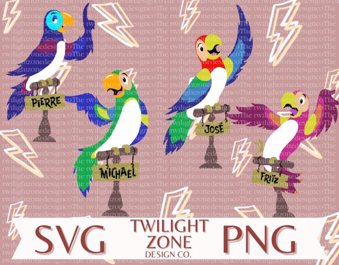 Tiki Birds SVG | Easy Cut File for Cricut, Layered by Colour. PNG ...