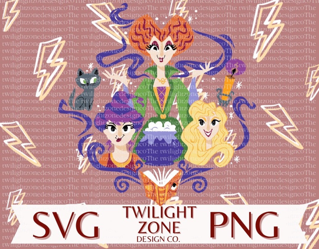 Sanderson Sisters SVG | Easy Cut File for Cricut, Layered by Colour ...