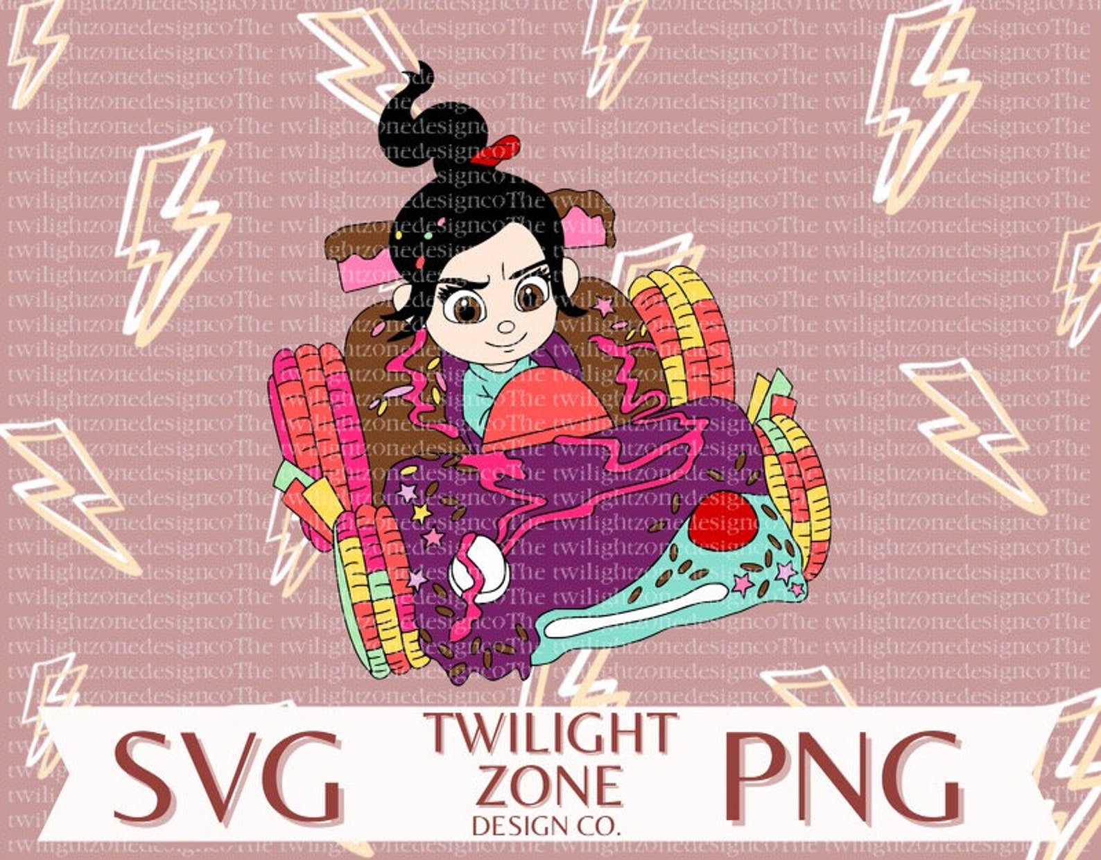 Sugar Rush SVG | Easy Cut File for Cricut, Layered by Colour. PNG ...