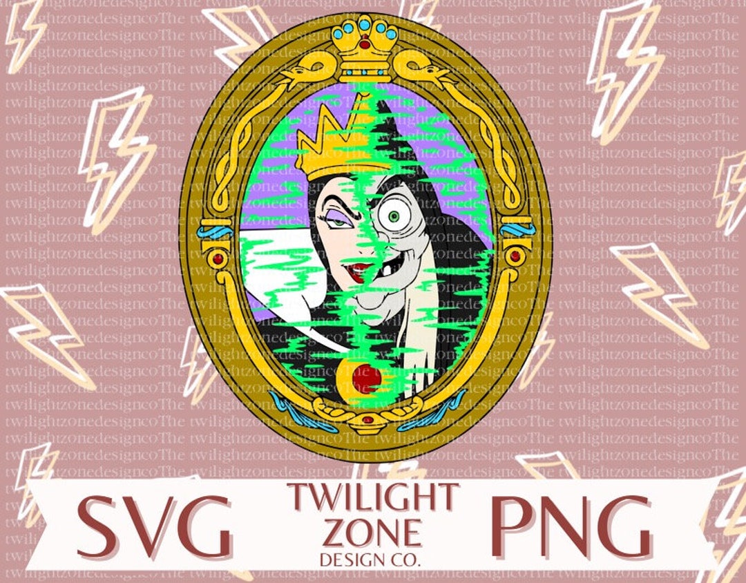 Evil Mirror SVG | Easy Cut File for Cricut, Layered by Colour. PNG ...