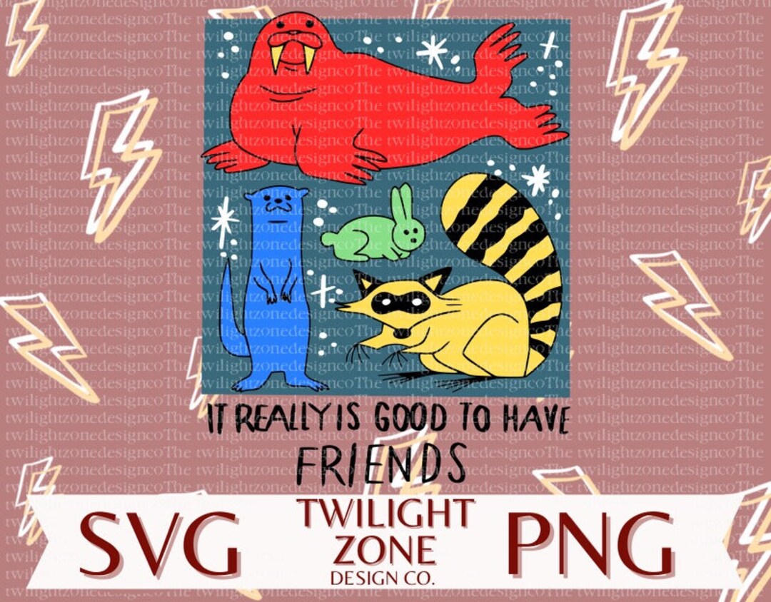 Friends SVG | Easy Cut File for Cricut, Layered by Colour. PNG | Colour ...