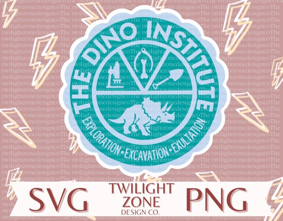 The Dino Institute SVG | Easy Cut File for Cricut, Layered by Colour ...