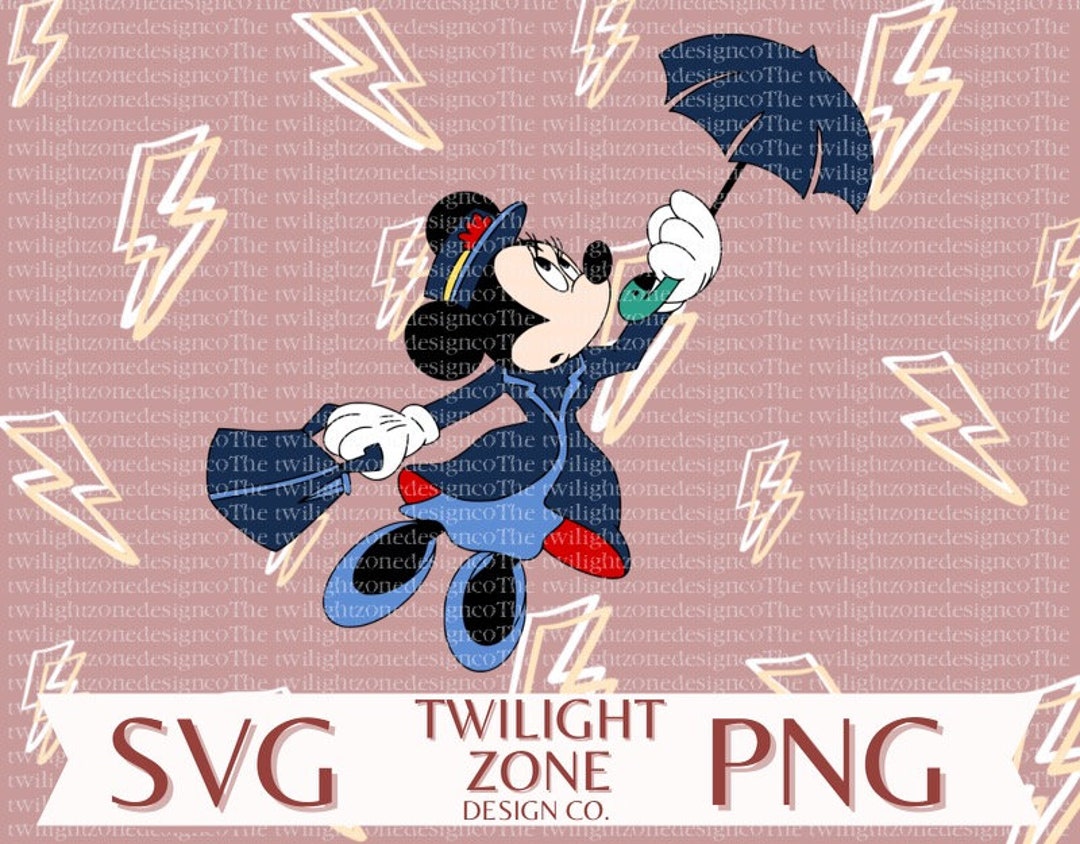Poppins Mouse SVG Easy Cut File for Cricut, Layered by Colour. PNG ...