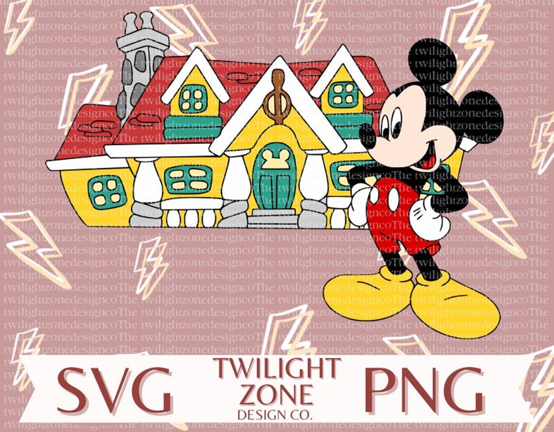 Mouse House SVG | Easy Cut File for Cricut, Layered by Colour. PNG ...