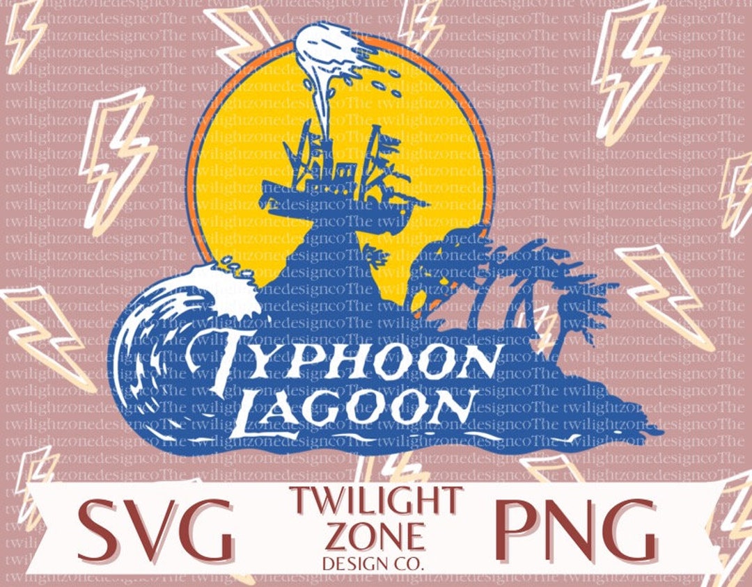 Typhoon Lagoon SVG | Easy Cut File for Cricut, Layered by Colour. PNG ...
