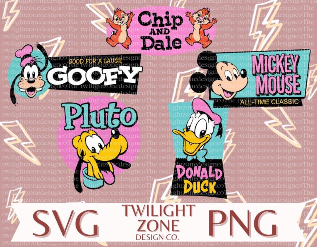 Classic Characters SVG | Easy Cut File for Cricut, Layered by Colour ...