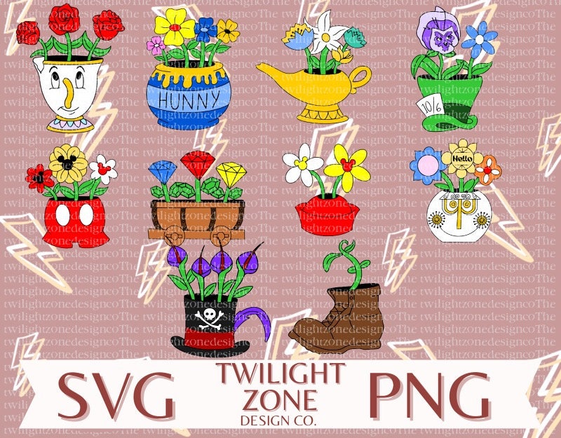 Flower and Garden Planters SVG Easy Cut File for Cricut, Layered by ...