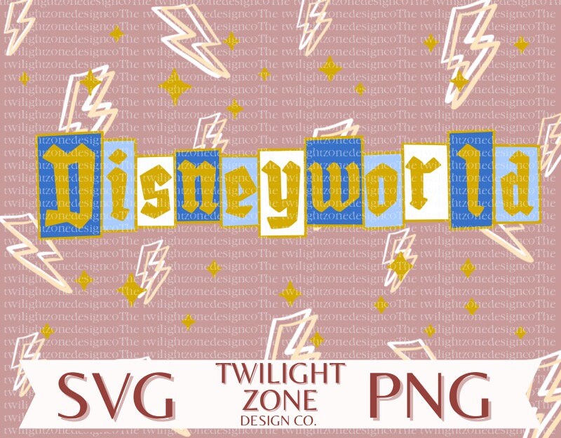 Magic World Sign SVG Easy Cut File for Cricut, Layered by Colour. PNG ...