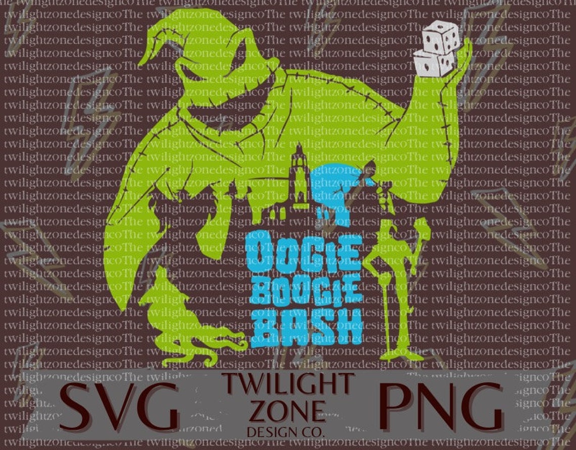 Oogie Boogie Bash SVG Easy Cut File for Cricut, Layered by Colour. PNG ...