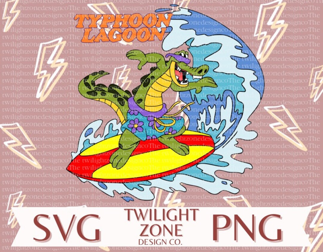 Surf Gator SVG | Easy Cut File for Cricut, Layered by Colour. PNG ...