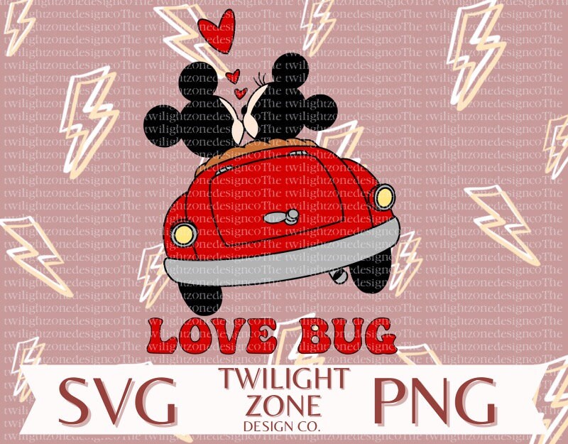 Love Buggy SVG | Easy Cut File for Cricut, Layered by Colour. PNG ...