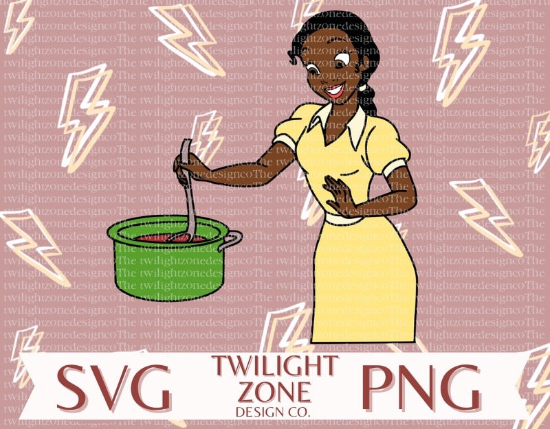 Chef Tia SVG | Easy Cut File for Cricut, Layered by Colour. PNG ...