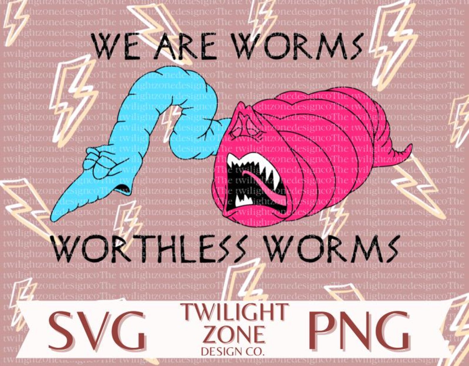 Worms SVG | Easy Cut File for Cricut, Layered by Colour. PNG | Colour ...