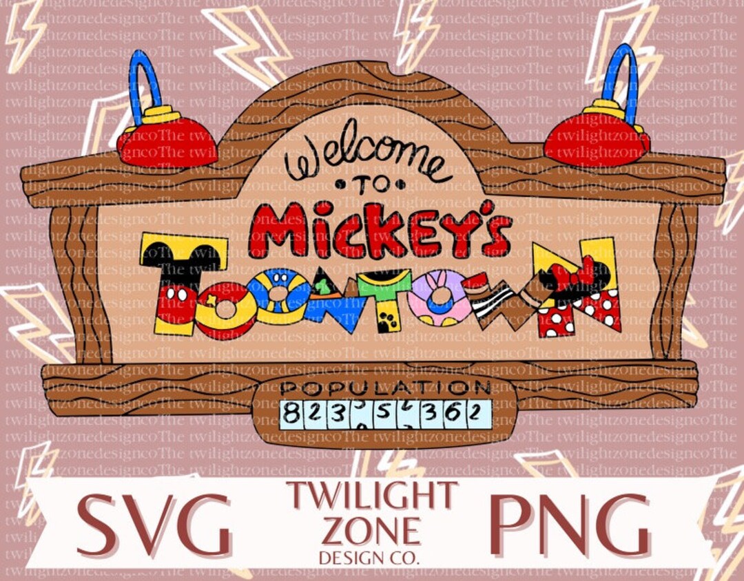 Toontown SVG | Easy Cut File for Cricut, Layered by Colour. PNG ...