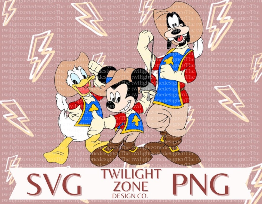 Three Musketeers SVG | Easy Cut File for Cricut, Layered by Colour. PNG ...